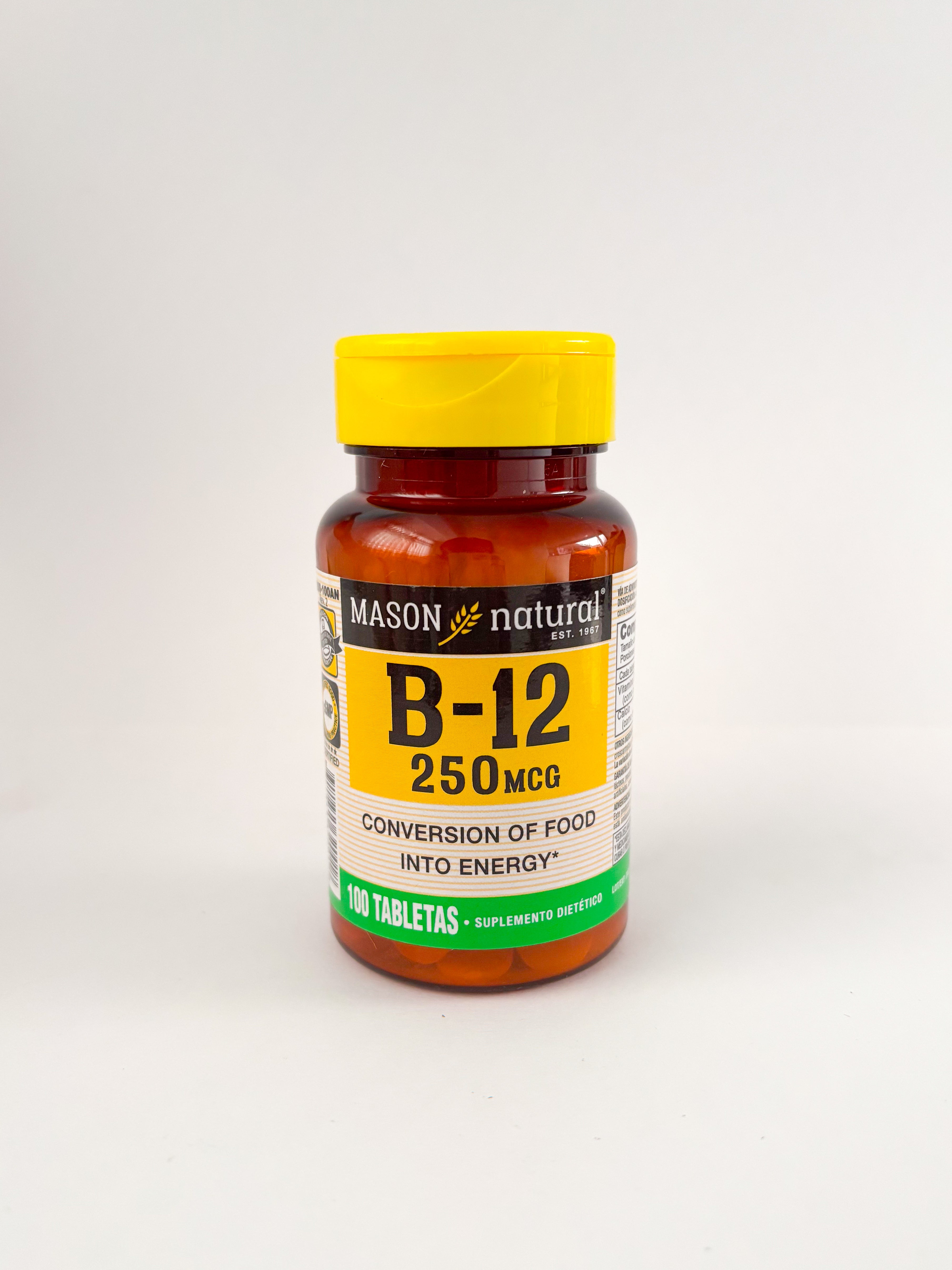 B12 250 MCG MASON NATURAL