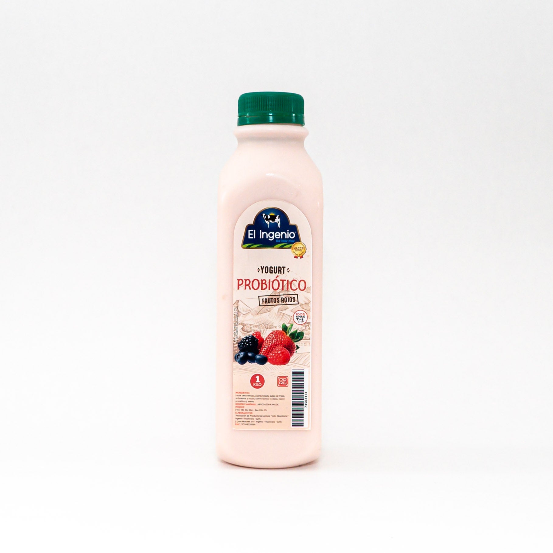 YOGURT PROBIÓTICO FRUTOS ROJOS 1LT EL INGENIO