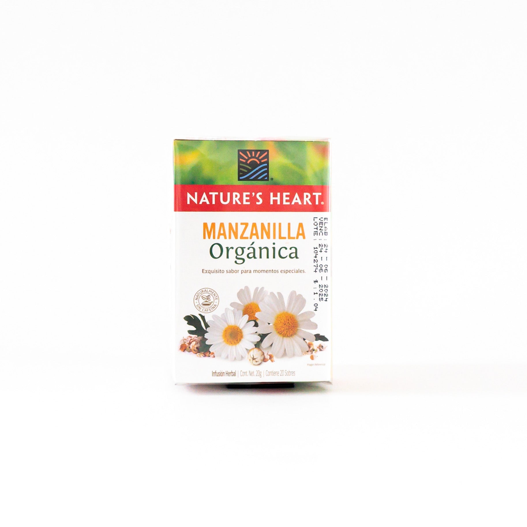 MANZANILLA ORGÁNICA 20 FILTRANTES NATURE'S HEART